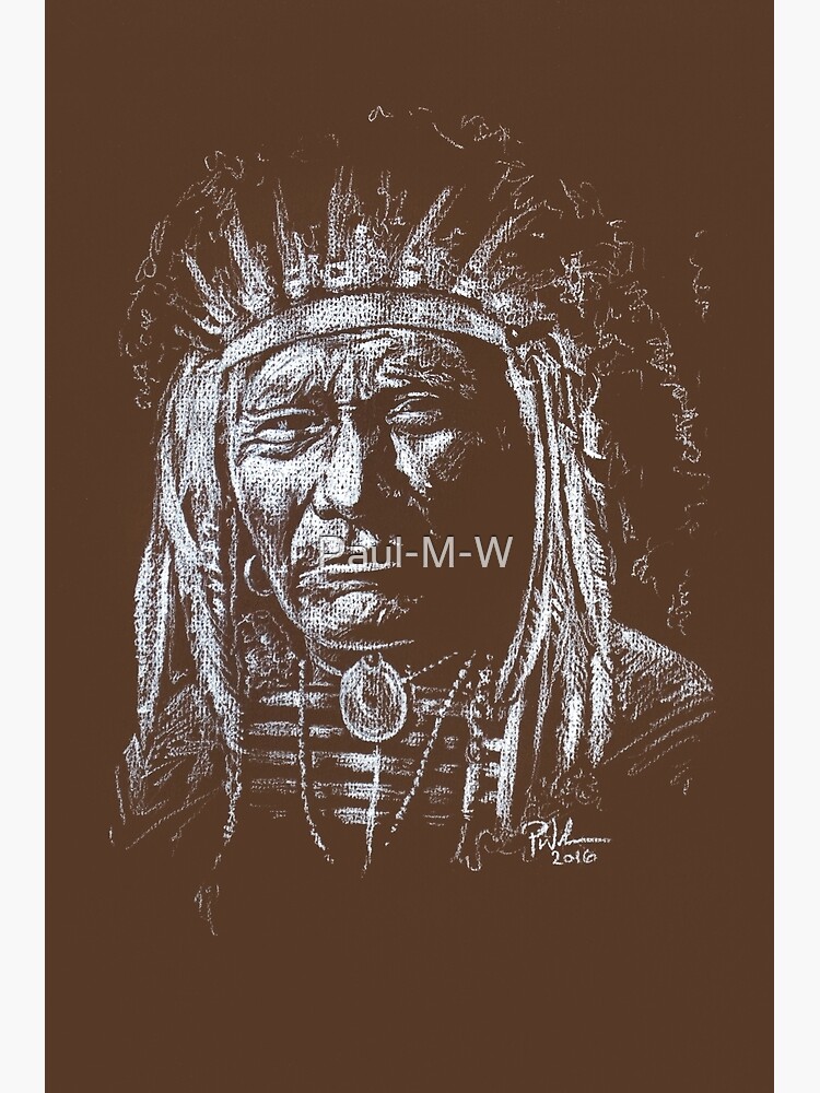 "Algonquin Chief" Framed Art Print by Paul-M-W | Redbubble