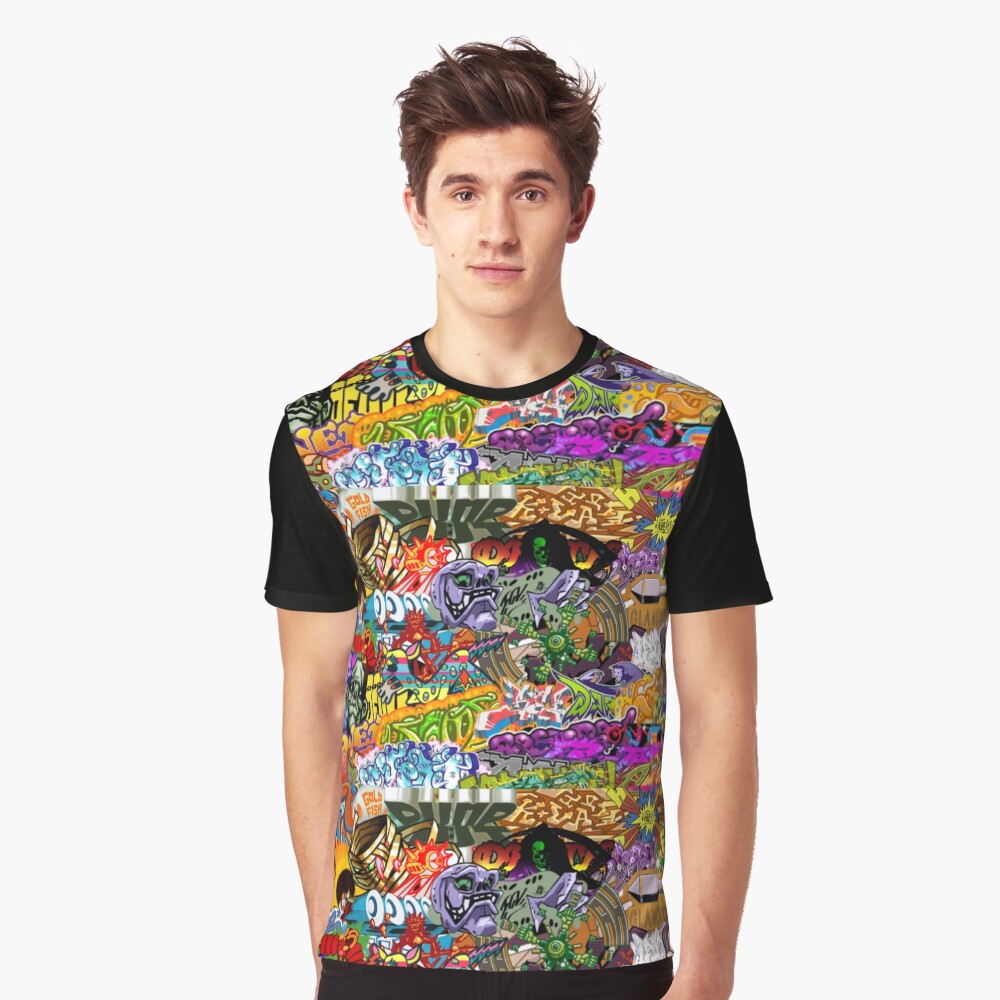 "Jet Set Radio Future (JSRF) Graffiti Tags Collage 3 " Sticker for Sale ...