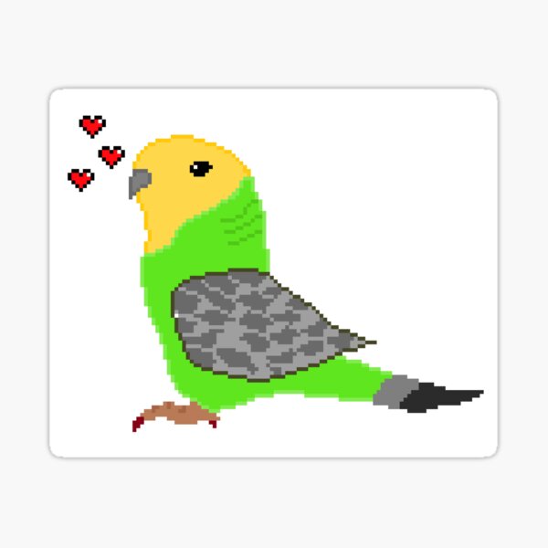 "Cute Birb Pixel Art" Sticker by PixArt-Studio | Redbubble