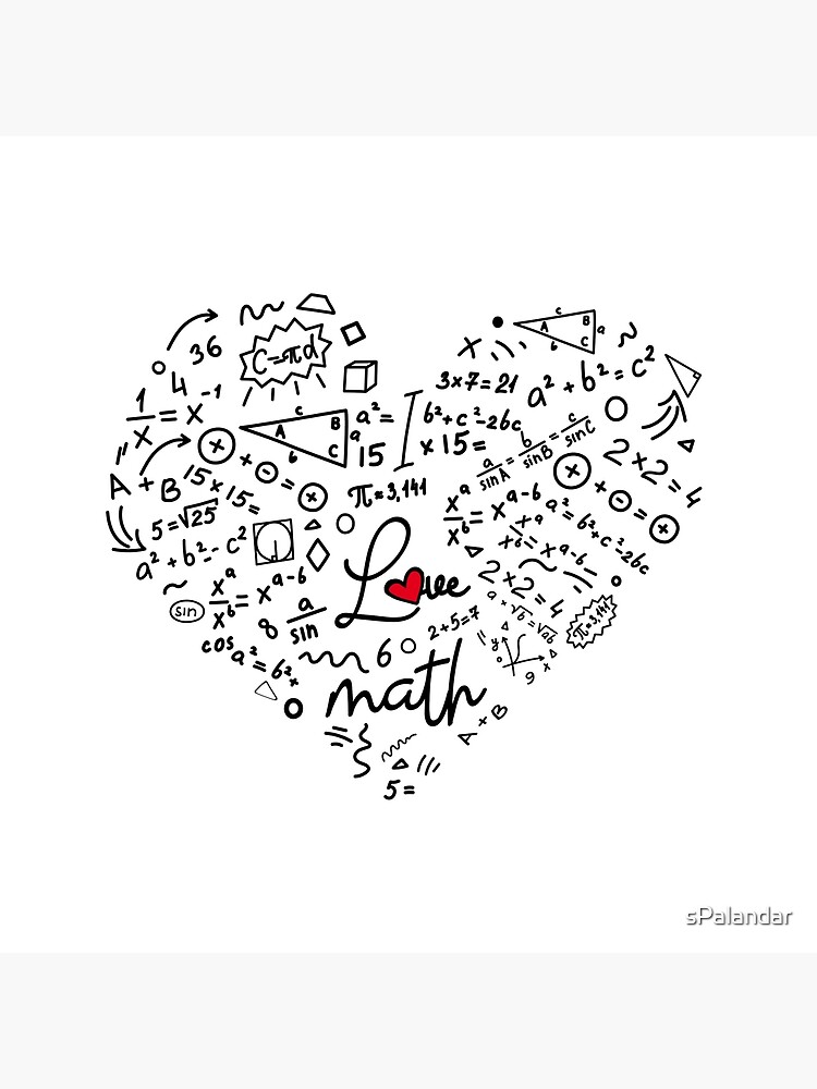 "I love math" Poster by sPalandar | Redbubble