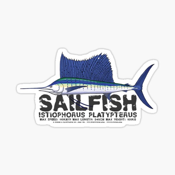 "Sailfish" Sticker for Sale by JuanWei | Redbubble
