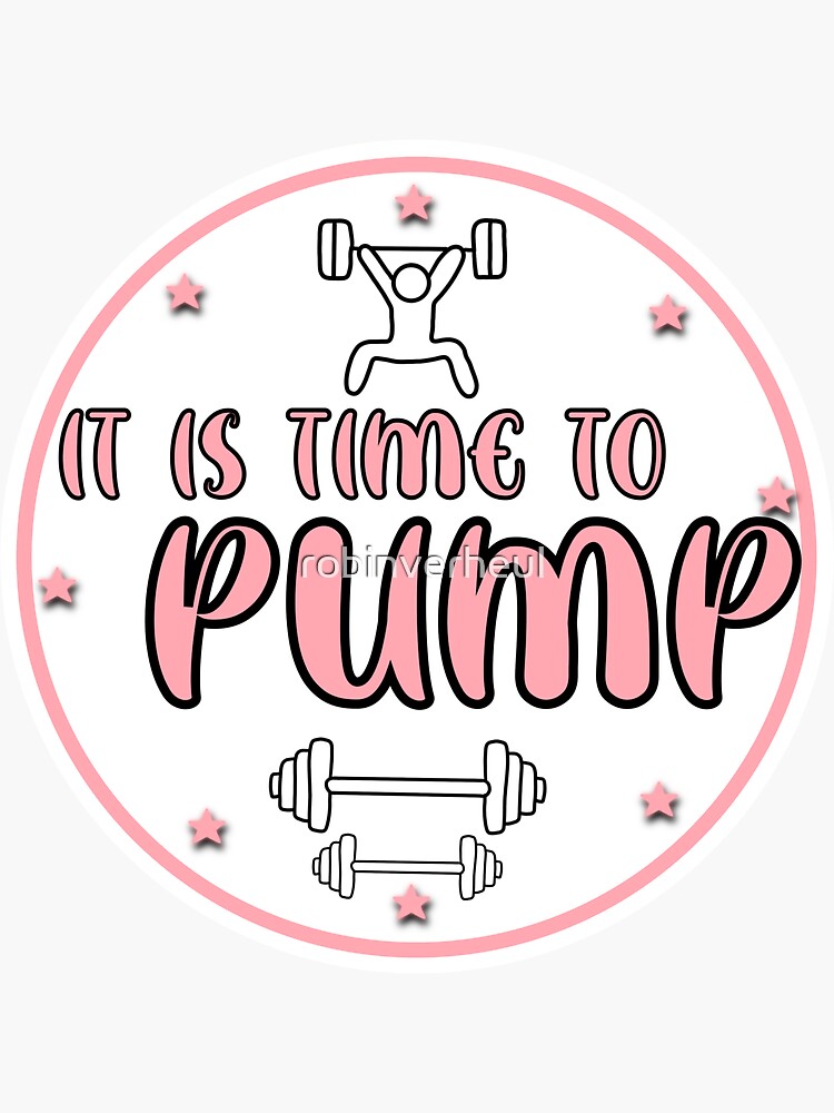"it is time to pump! motivational workout bodypump logo - pink ...