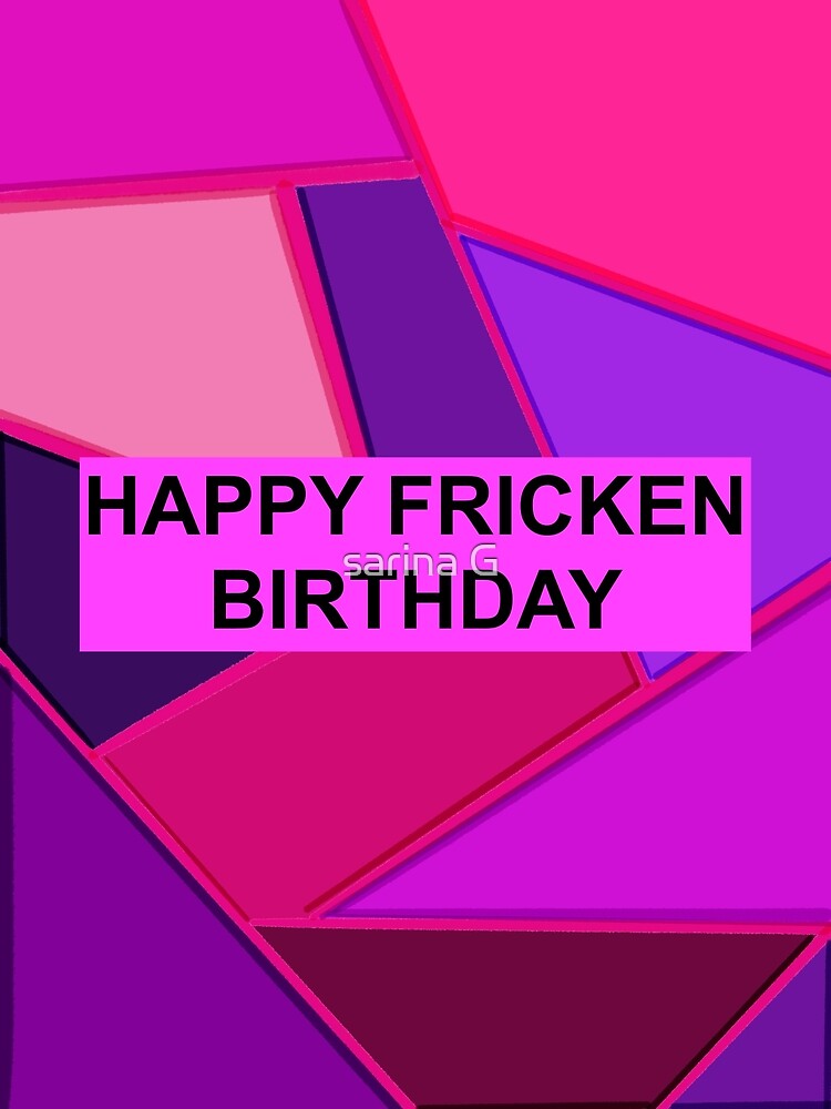 Impression photo « affiche de joyeux anniversaire fricken », par ...