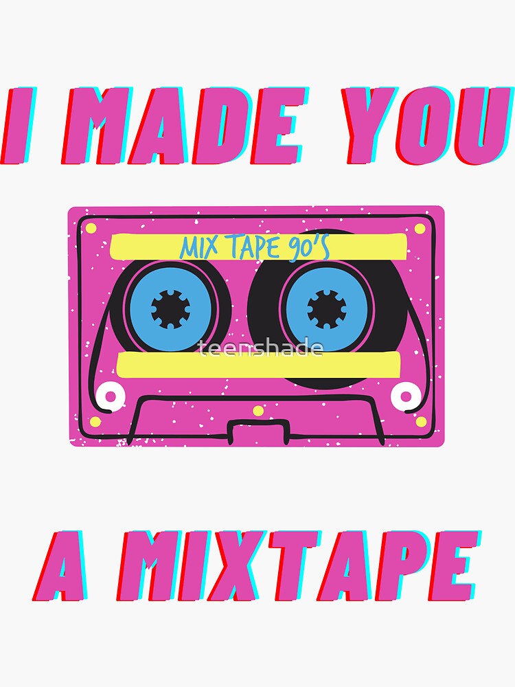 "mixtape" Sticker by teenshade | Redbubble