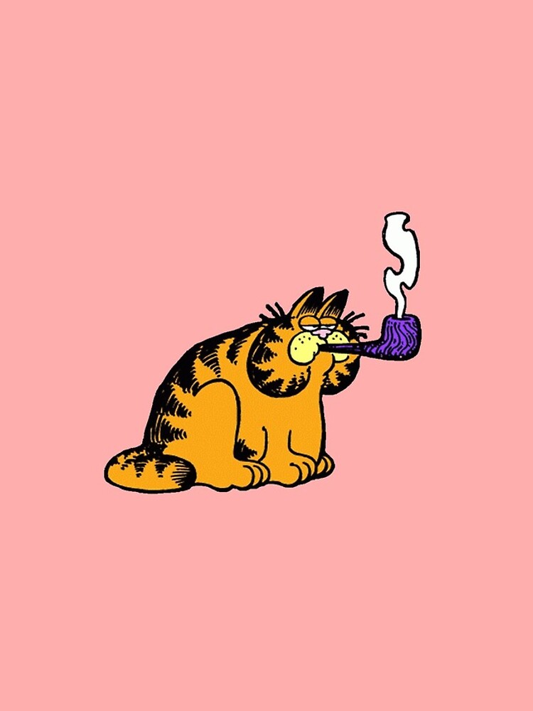 "smoking Garfield" iPhone Case for Sale by Abahai | Redbubble