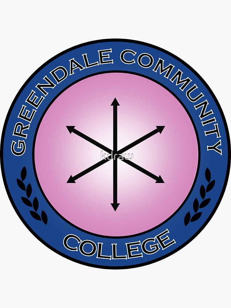 "Community - Greendale Badge " Sticker for Sale by kdraw | Redbubble