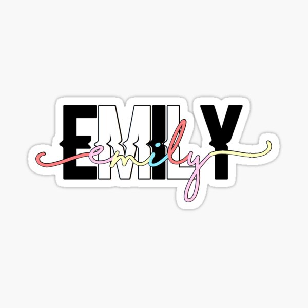 "Customised Emily " Sticker by honeyyx | Redbubble