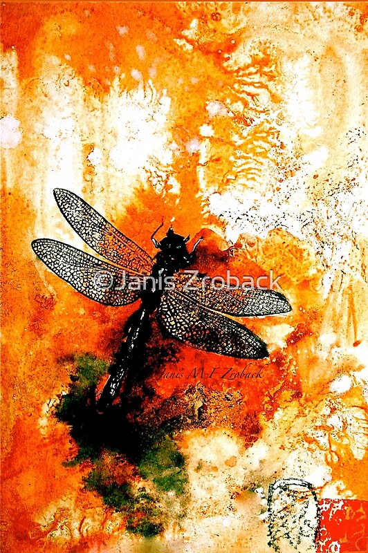 "The Nature of Things...The Dragonfly" by ©Janis Zroback | Redbubble