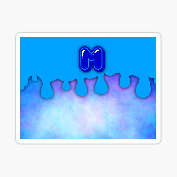 "M Drip Nebula " Sticker for Sale by PopcornBox-Art | Redbubble