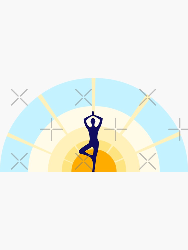 "Surya Namaskar" Sticker for Sale by amitroy | Redbubble
