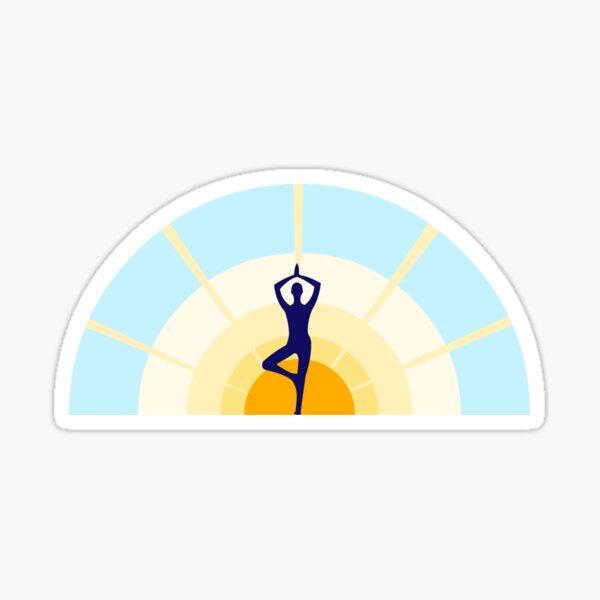 "Surya Namaskar" Sticker for Sale by amitroy | Redbubble