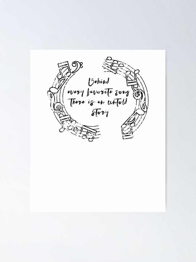 ""Behind every favorite sing there is an untold story" Music Quote ...