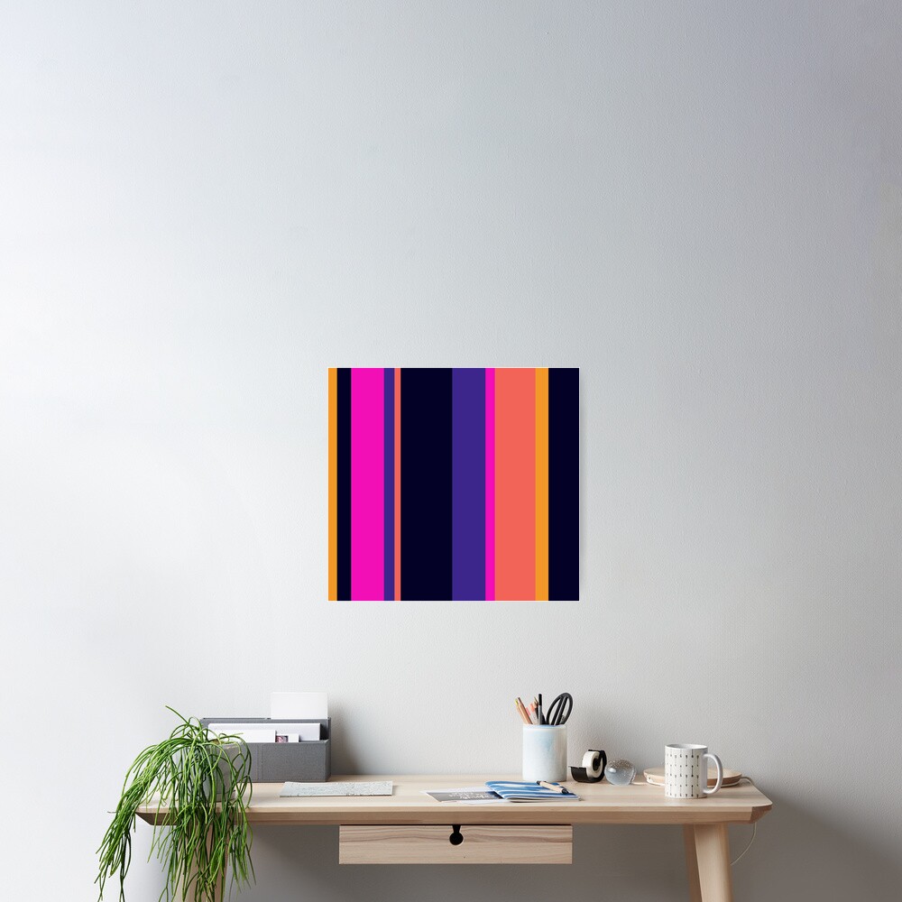 "Synthwave outrun color palette" Poster for Sale by LauraBarnesArt ...