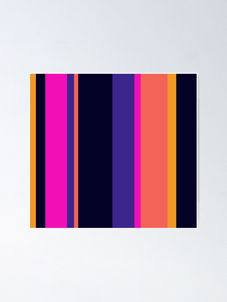 "Synthwave outrun color palette" Poster for Sale by LauraBarnesArt ...