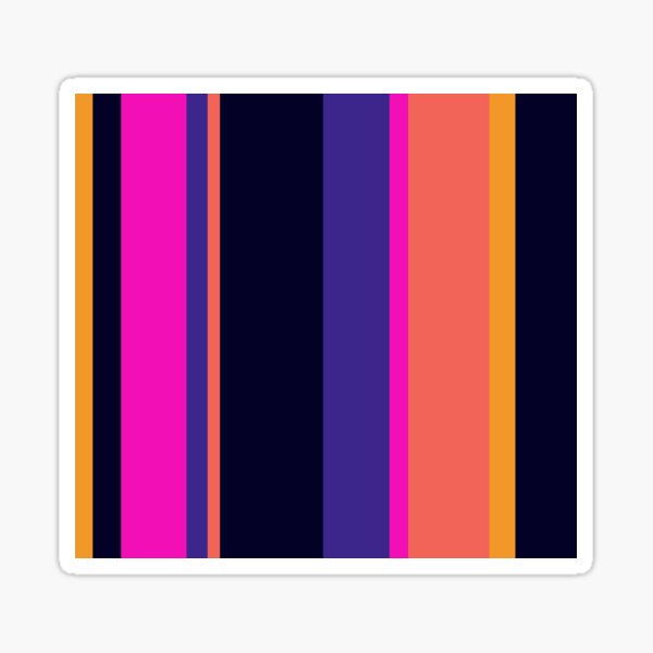 "Synthwave outrun color palette" Sticker for Sale by LauraBarnesArt ...