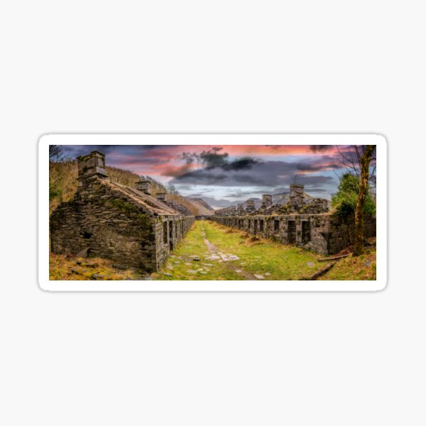 "Quarry Sunset Snowdonia" Sticker by AJEvans | Redbubble
