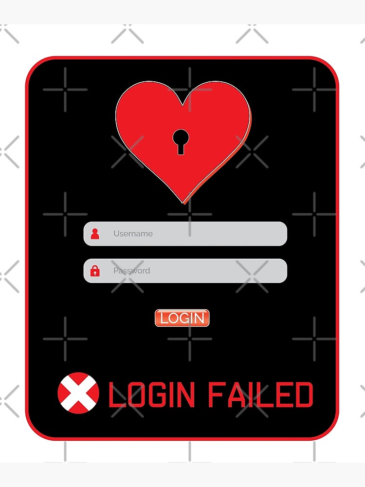 "Login failed" Art Print for Sale by jfcreations | Redbubble