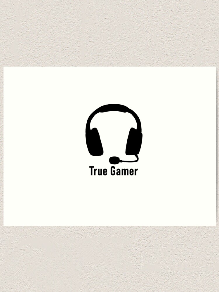 "True Gamer Merch" Art Print for Sale by Kropkos | Redbubble