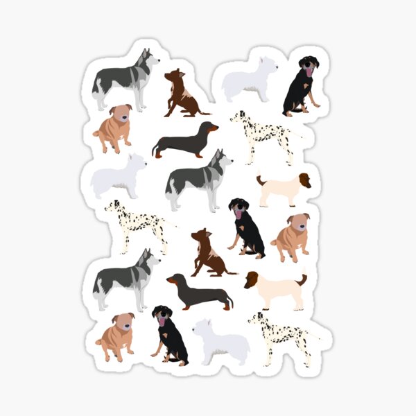 "Dog print " Sticker by meglauren | Redbubble