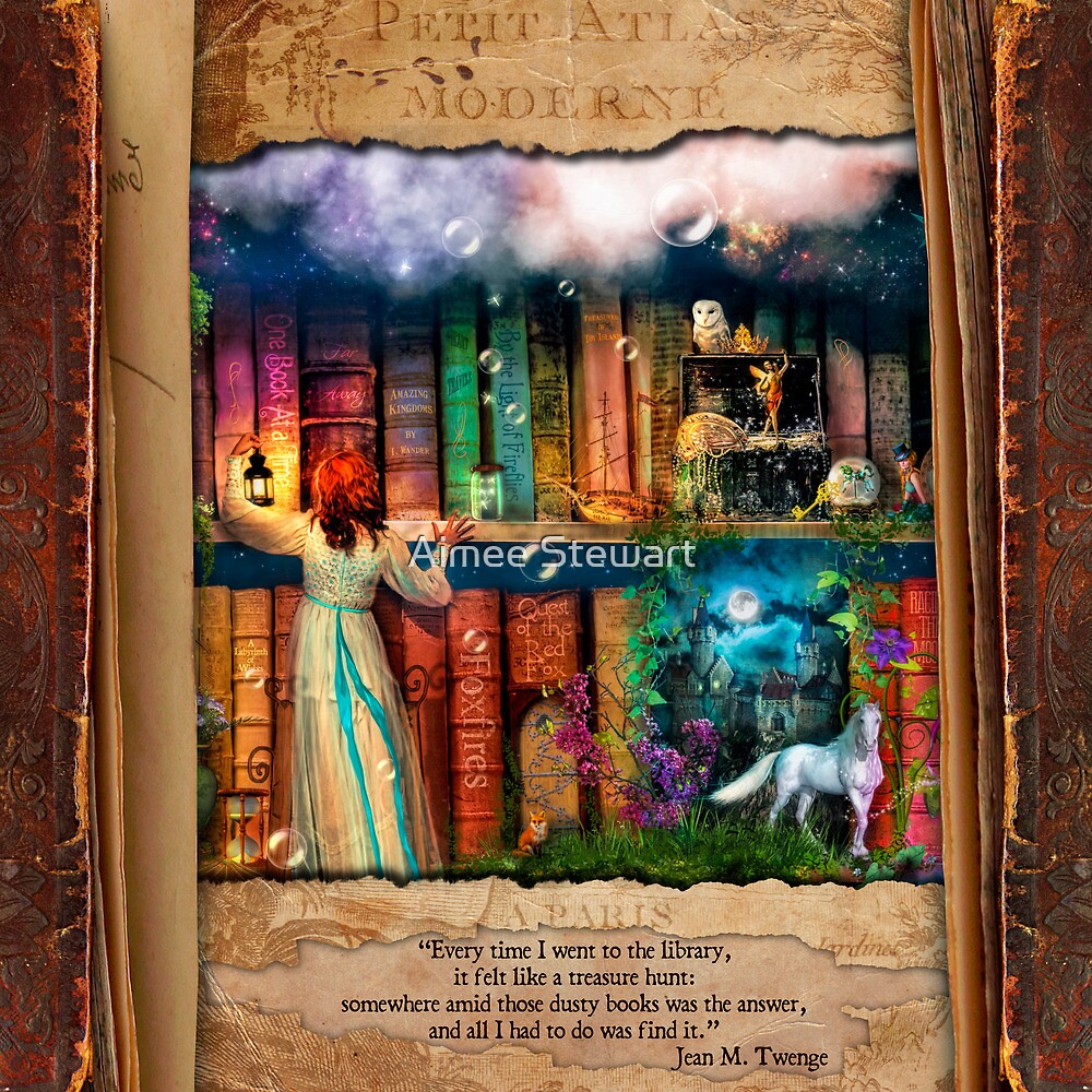 "The Curious Library Calendar - June" by Aimee Stewart | Redbubble