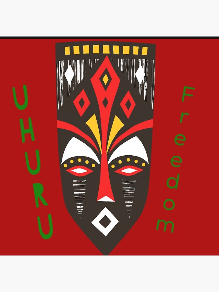 "UHURU/FREEDOM" Sticker by Kraftworkz | Redbubble