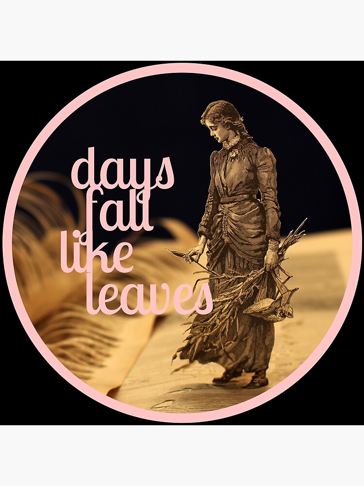 "Days Fall like Leaves book sculpture logo" Art Print for Sale by ...