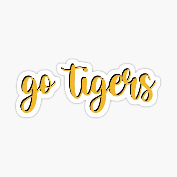 "Go Tigers " Sticker for Sale by ecs3cc | Redbubble