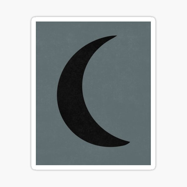 "Moon" Sticker for Sale by LittleEagleArt | Redbubble