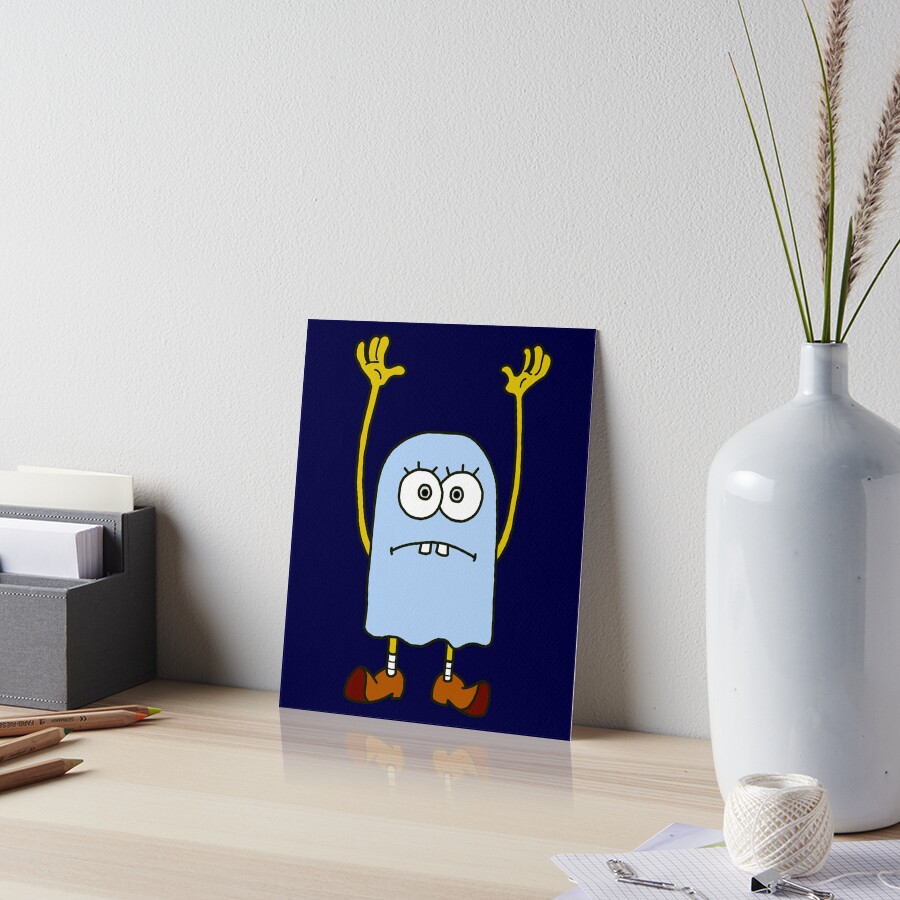 "Ghost Spongebob" Art Board Print for Sale by jmossdesigns | Redbubble