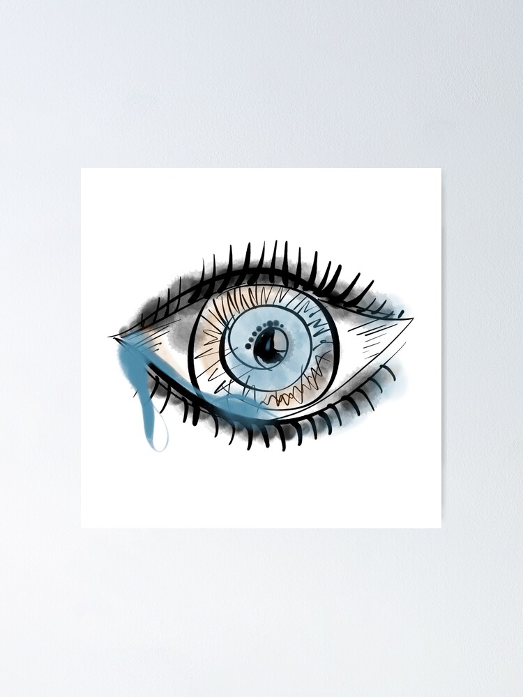 "mascara drip" Poster for Sale by Inkouragements | Redbubble