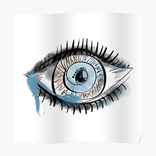 "mascara drip" Poster for Sale by Inkouragements | Redbubble