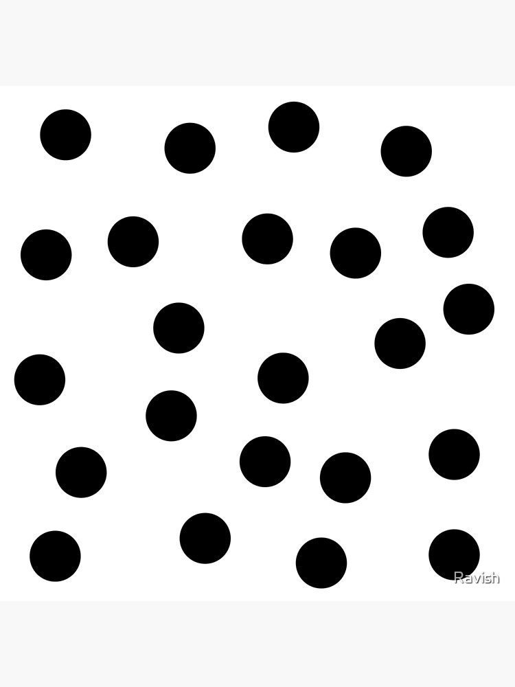 "Black and White Polka dot" Poster for Sale by Ravish | Redbubble