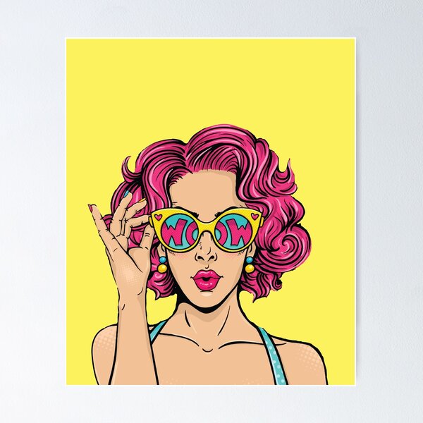 "Fashionista Pop Art Style" Poster for Sale by amethystdesign | Redbubble