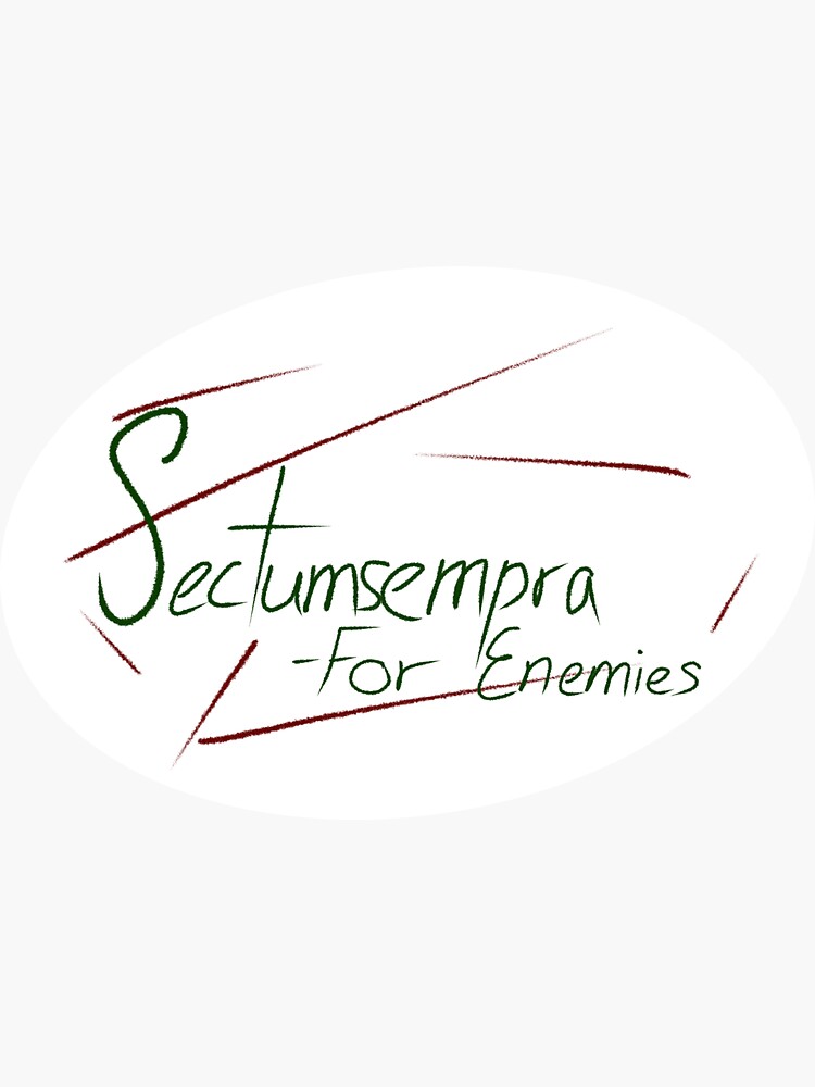 "Sectumsempra" Sticker by thealy87 | Redbubble