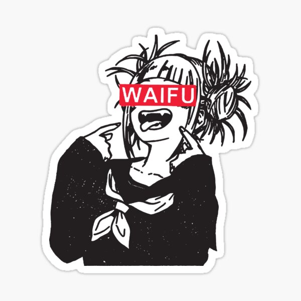 " Waifu Anime Girl" Sticker by weaboomean | Redbubble