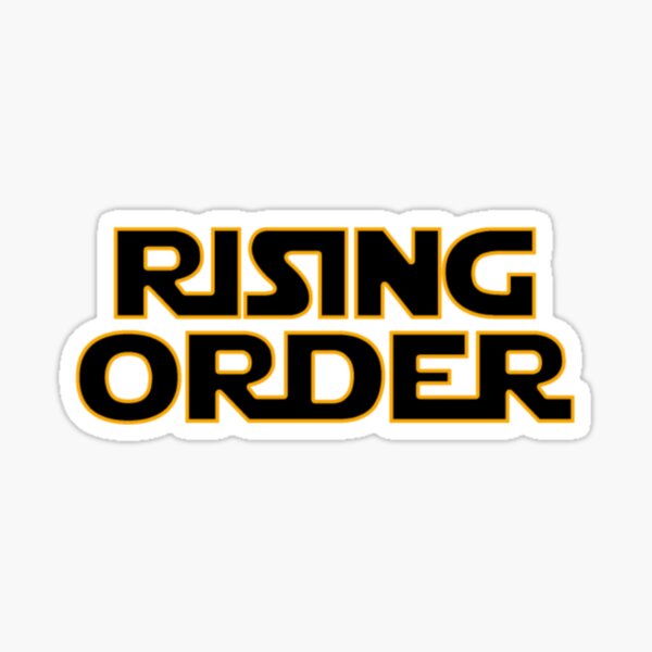 "Yellow Rising Order logo" Sticker for Sale by RisingOrder | Redbubble