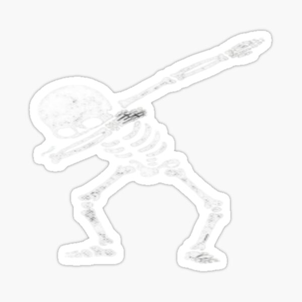 "Skeleton Dab" Sticker for Sale by JayCreed | Redbubble