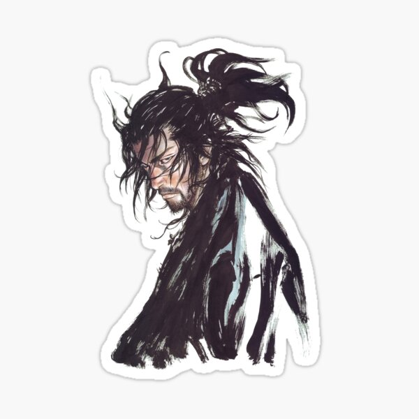"Miyamoto Musashi vagabond" Sticker for Sale by jojoshinsama | Redbubble