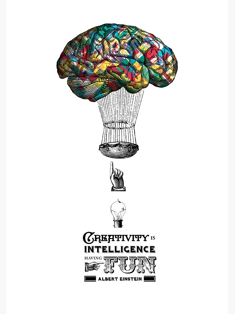 "Balloon Brain" Poster for Sale by BeehiveDezines | Redbubble