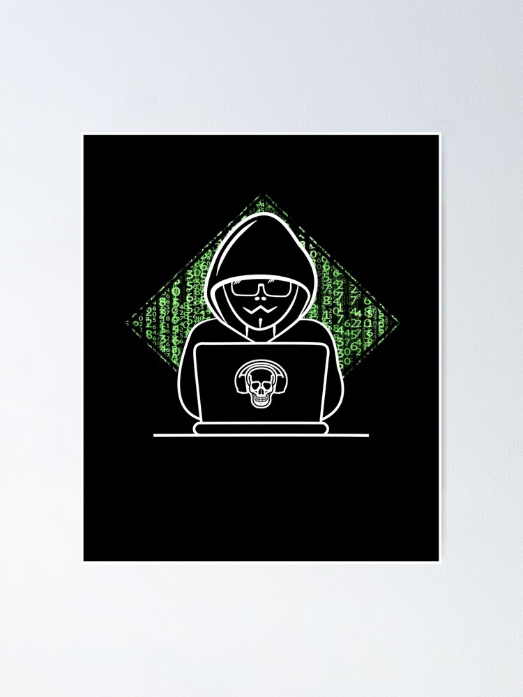 Computer Hacker Coding Phyton For Tech Programmer And Coder Poster 4000