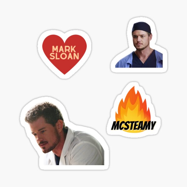 "Mark Sloan Sticker Pack" Sticker by naomi-silver | Redbubble
