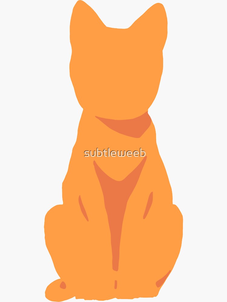 "Kyo Sohma Cat Form" Sticker for Sale by subtleweeb | Redbubble