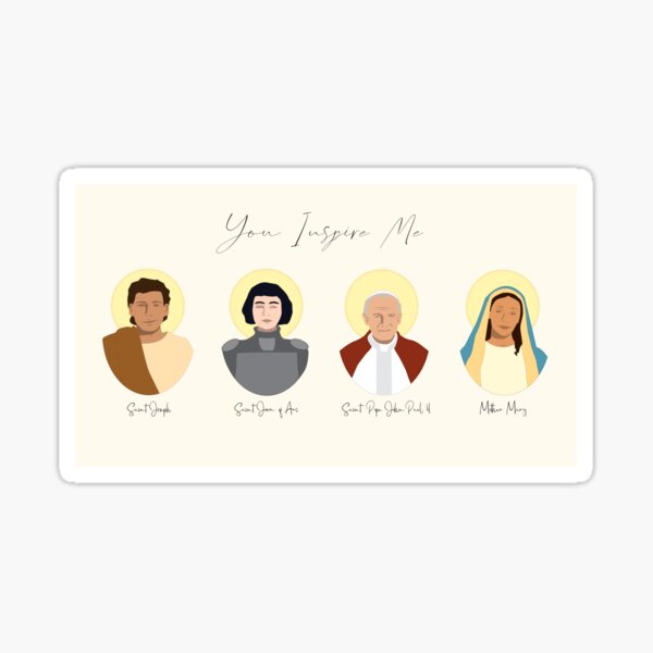 "You Inspire Me - Series 1" Sticker by CrownandThorn | Redbubble