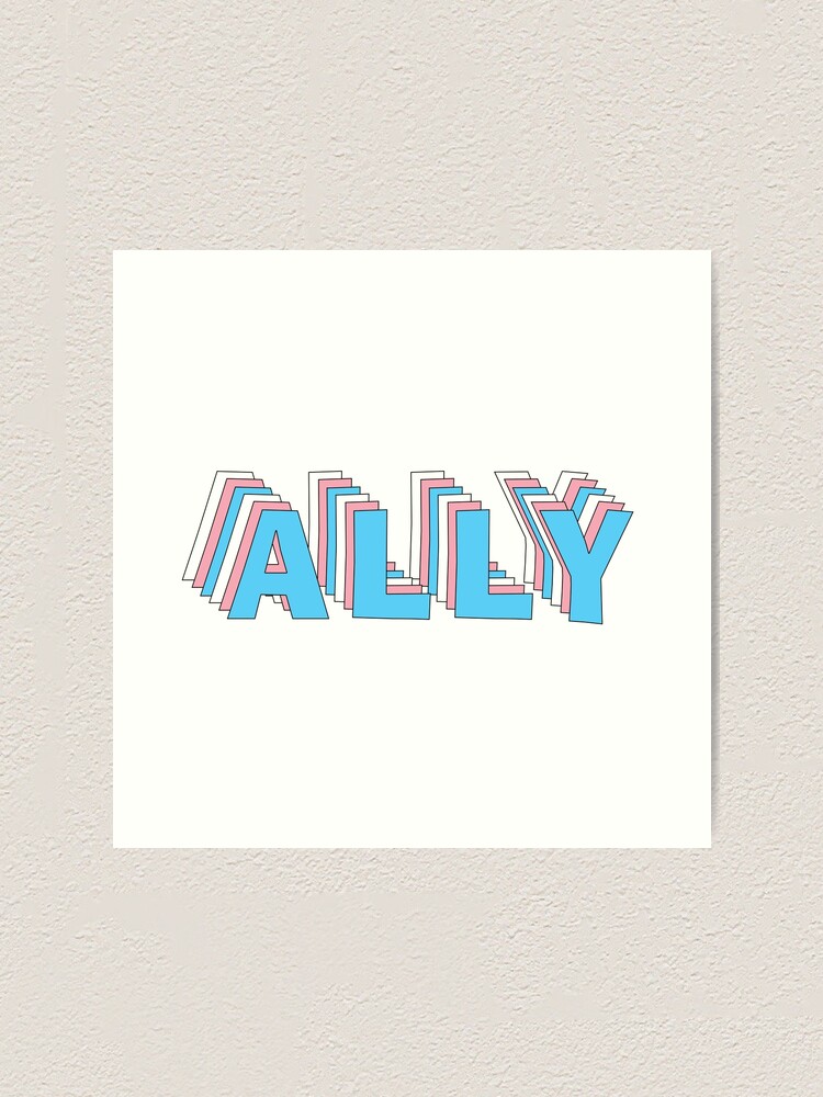 "Ally Sticker" Art Print by theianfox | Redbubble