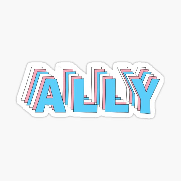 "Ally Sticker" Sticker for Sale by theianfox | Redbubble