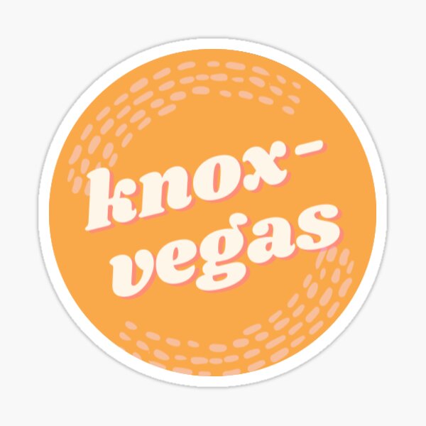 "knoxvegas" Sticker for Sale by hHenegar | Redbubble