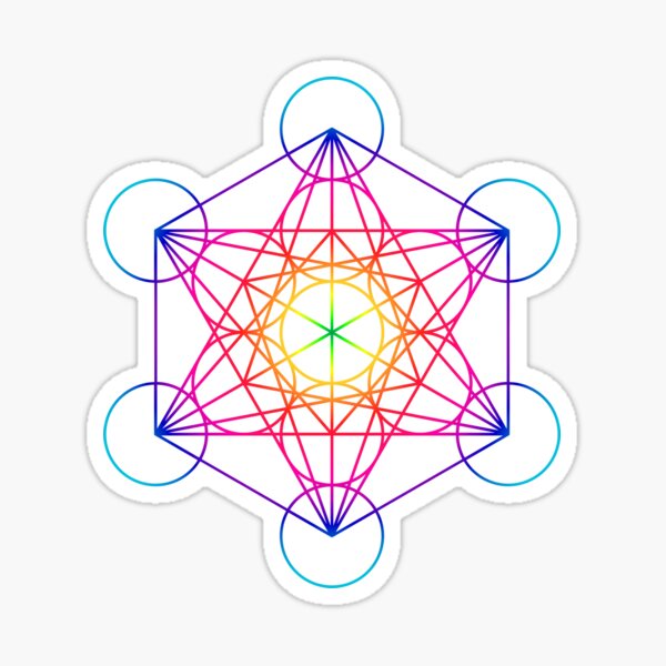 "Metatron Rainbow" Sticker for Sale by Kerbad | Redbubble