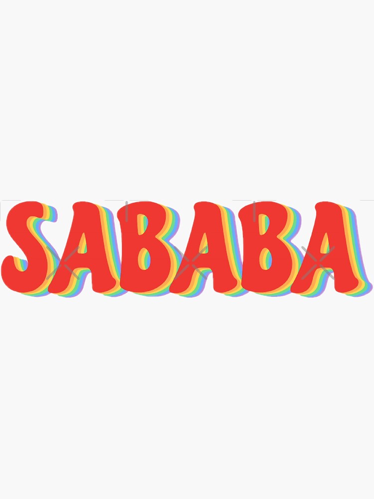 "Sababa" Sticker for Sale by Mhillelsohn | Redbubble
