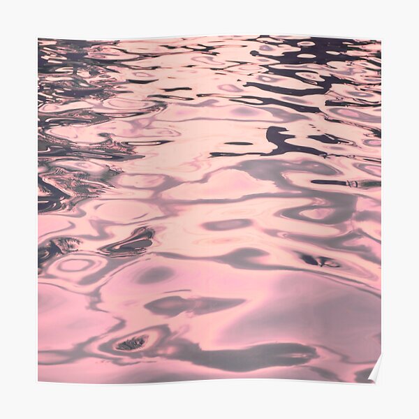 "Pink ripple" Poster by Moni3572 | Redbubble