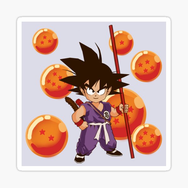 "DRAGON BALL KID GOKU" Sticker for Sale by JMC111 | Redbubble